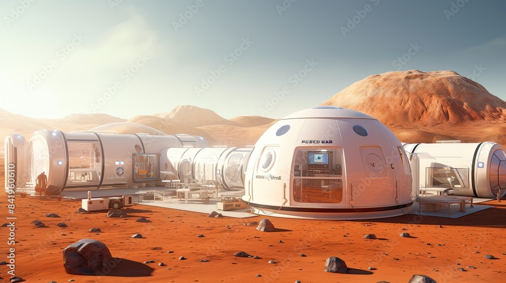 Delve into the exciting journey of colonizing Mars, where human ...