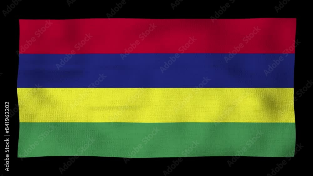 Mauritius's National Flag in a Dynamic Display: A Sign of Strength and ...
