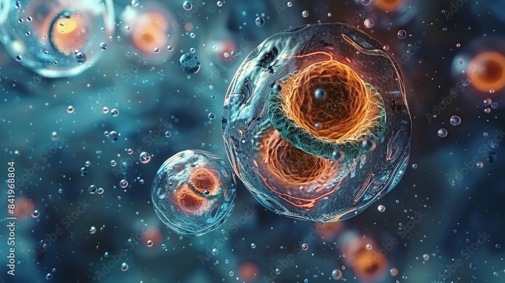 - High-resolution 4K image showcasing a cell in sharp focus ...