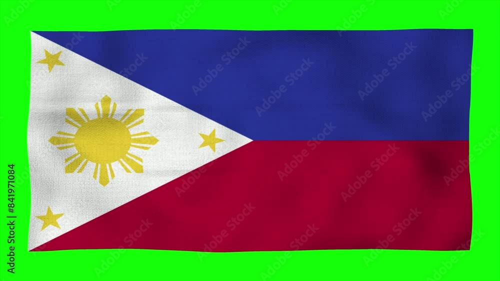 Philippine's National Flag in a Dynamic Display: A Sign of Strength and ...