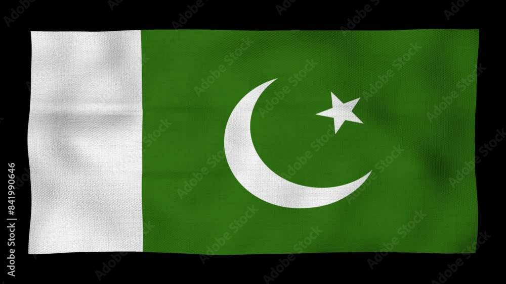 Pakistan's National Flag in a Dynamic Display: A Sign of Strength and ...