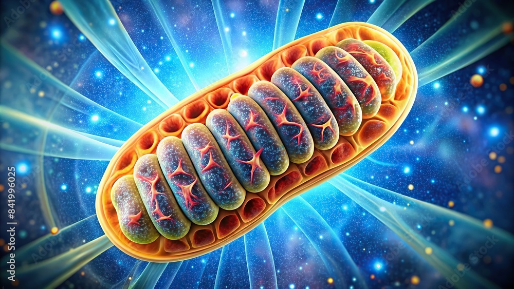Mitochondria, the powerhouse of the cell, producing energy through ...