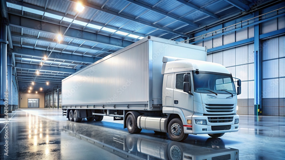 Refrigerated goods being transported in a cold chain logistics setting ...