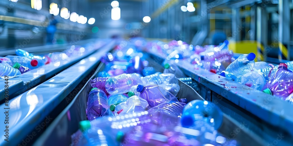 Sorting waste manually at recycling plant for efficient garbage ...