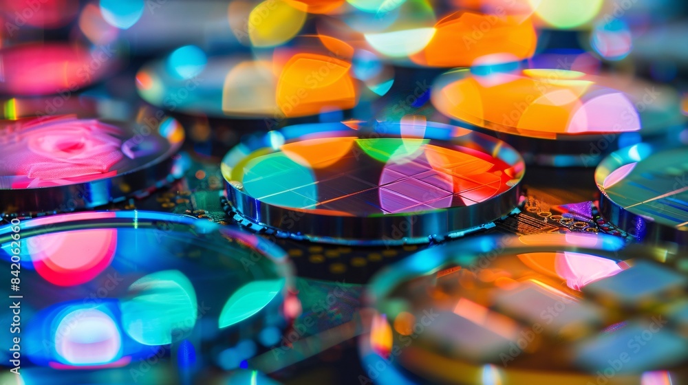 Silicon wafers and microcircuits made of semiconductor material, used ...