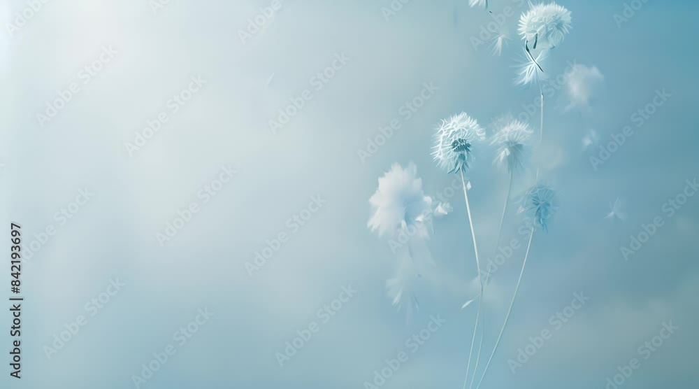 Dandelion fluff background for aesthetic minimalism style background ...