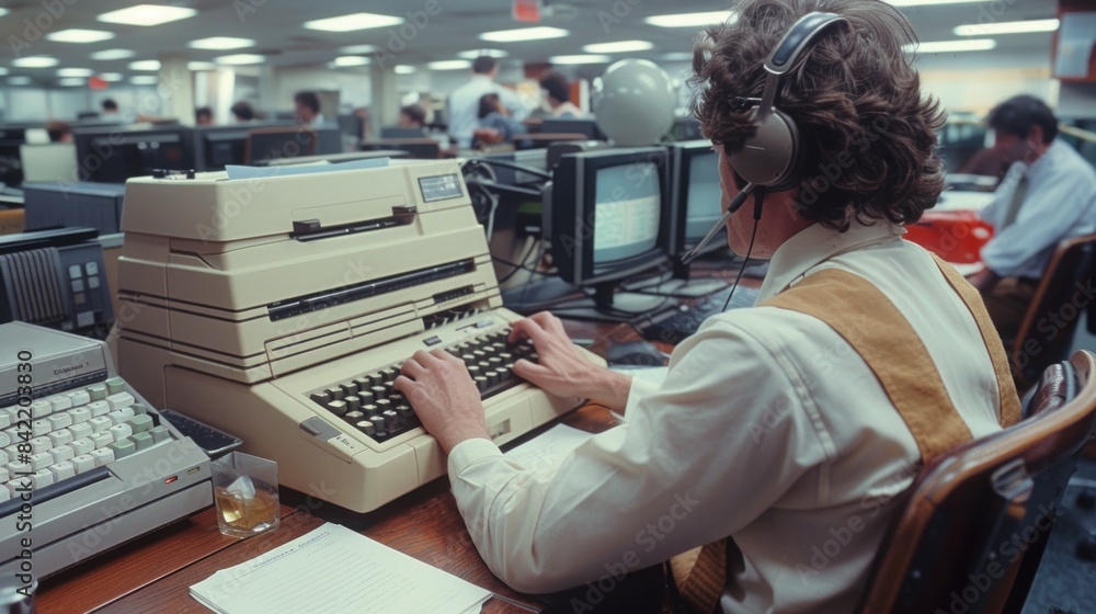 Professionalism in the 1980s was typified by the click of typewriter ...