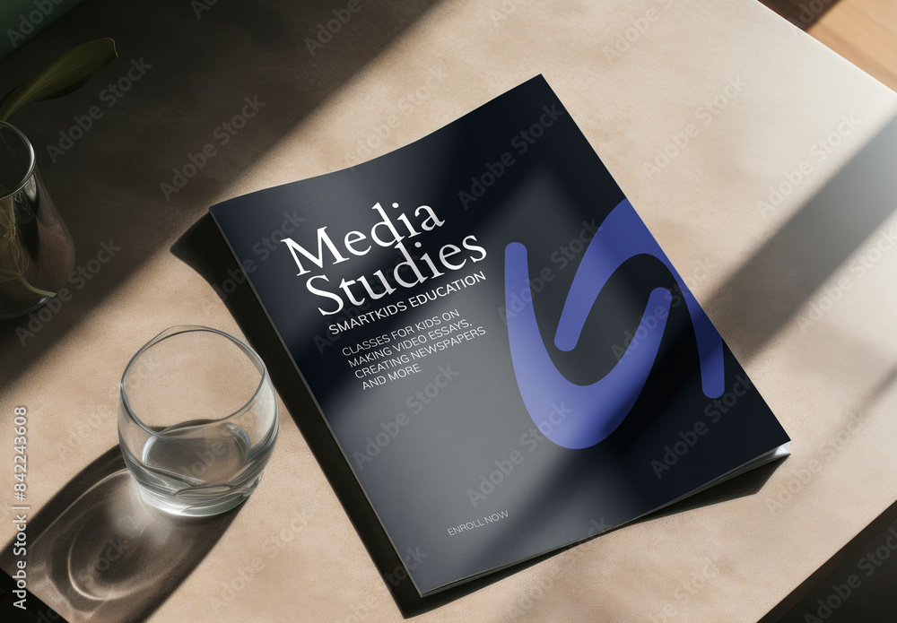 Magazine Mockup With Generative AI Stock Template | Adobe Stock