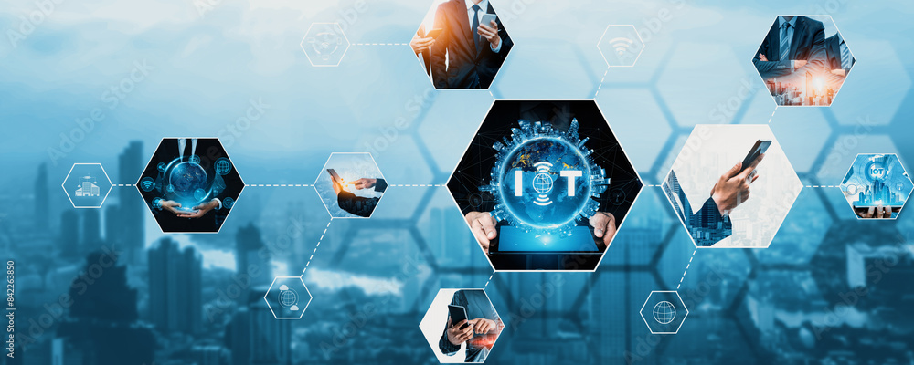 Communication technology , smart connection IOT and people network ...