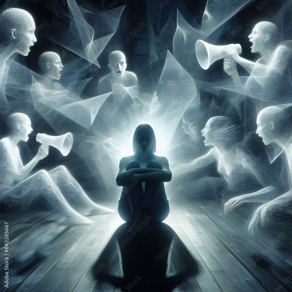 Psychotic states of mind schizophrenia delusions hallucinations hearing ...