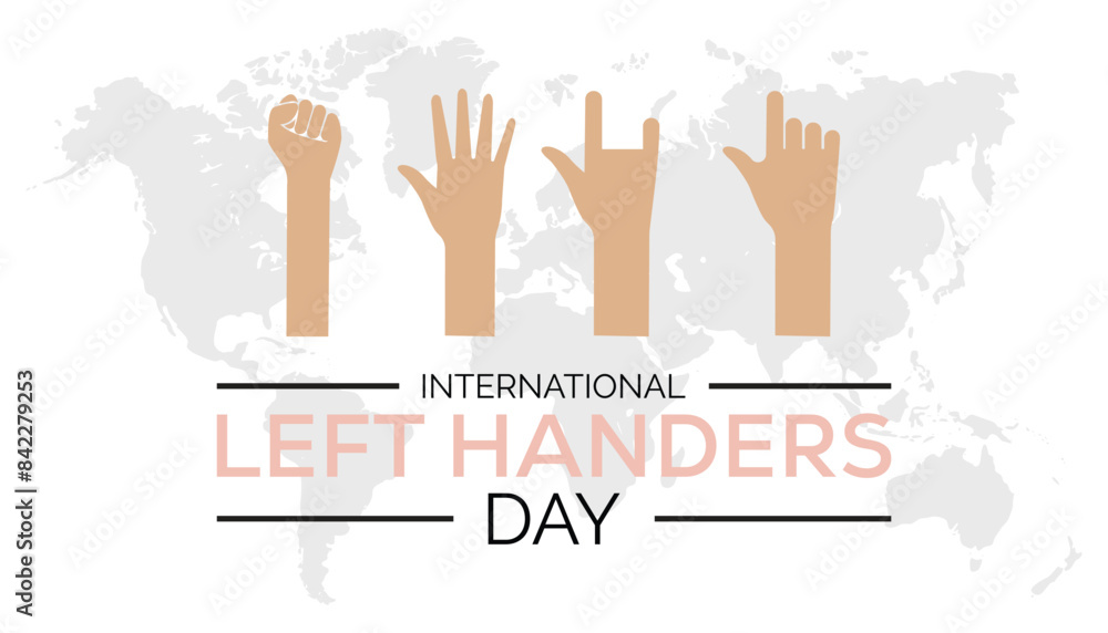 International Left Handers Day is observed every year on August.banner ...