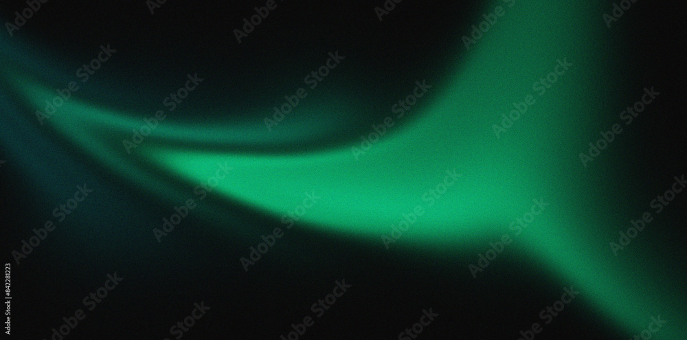 Grainy abstract green gradient background with wave and noise texture ...
