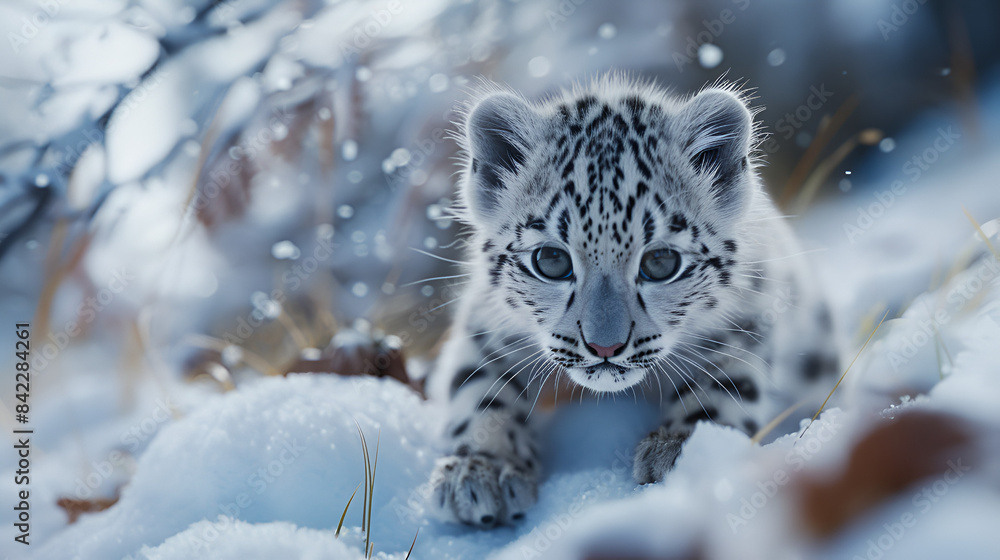 Cute pictures of snow leopards about to become extinct in the wild ...