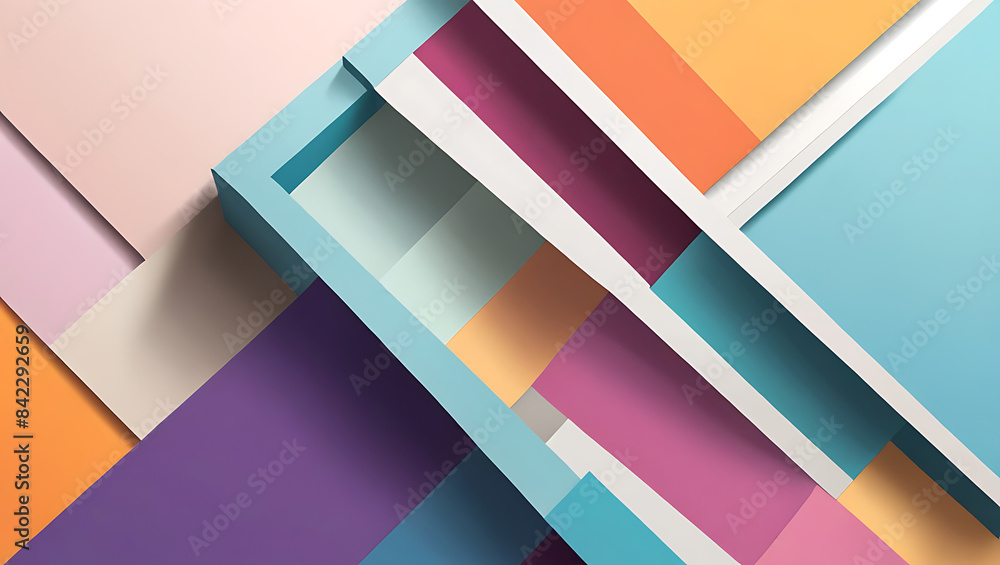 Visually stunning architectural background with a blend of colorful and ...