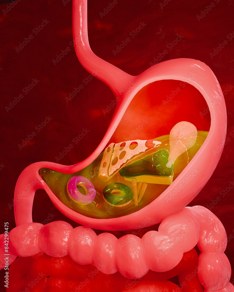 pizza and sweet foods. Junk food. Symptoms of acid reflux or excess ...