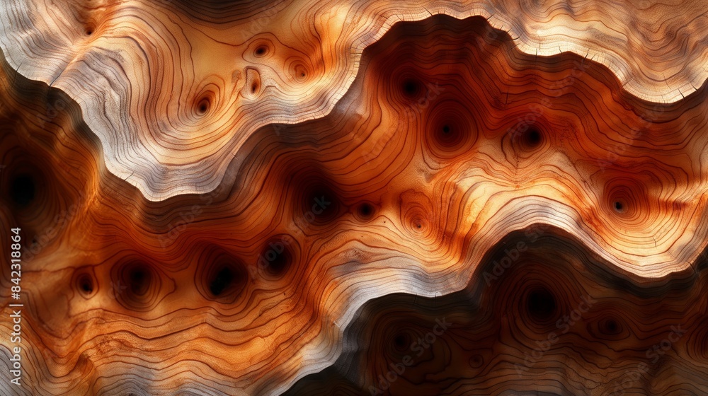 Vibrant Indian Fig Wood Texture with Intricate Patterns for Design ...