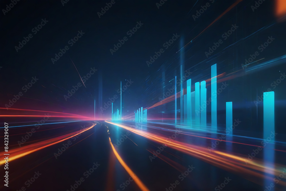 Glowing abstract sparkling background with light effect. Futuristic ...