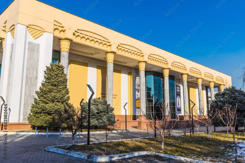 Tashkent, Uzbekistan - February 02, 2024: streets in the historical ...