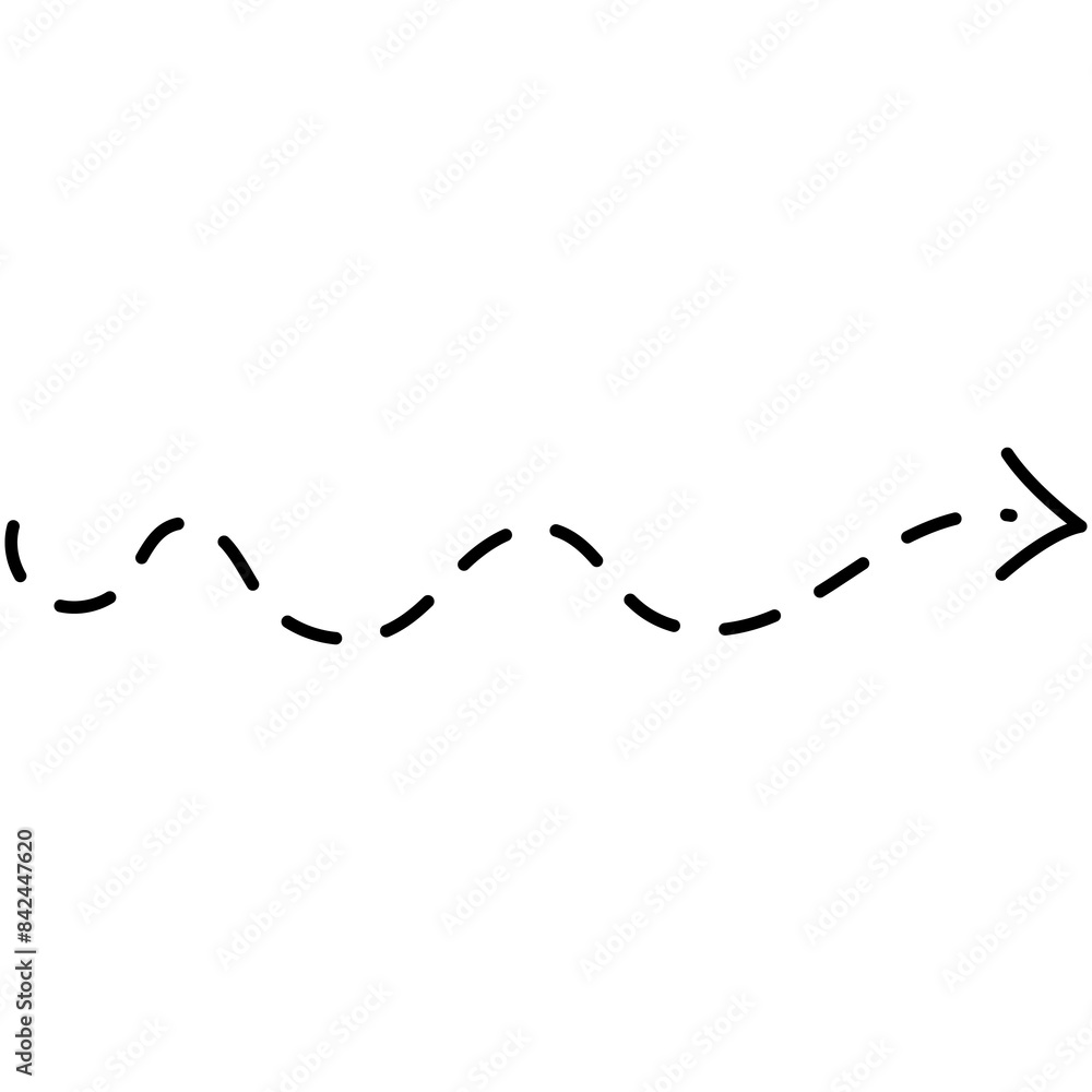 Dashed Line DDashed Line Direction.Zigzag arrow stripes design with ...