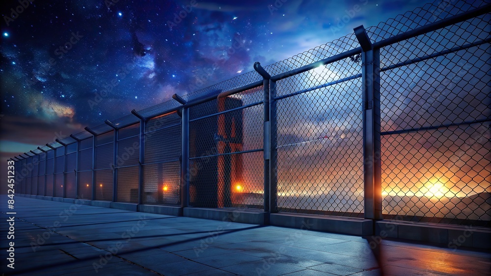 Grating wire industrial fence panels for security purposes , industrial ...