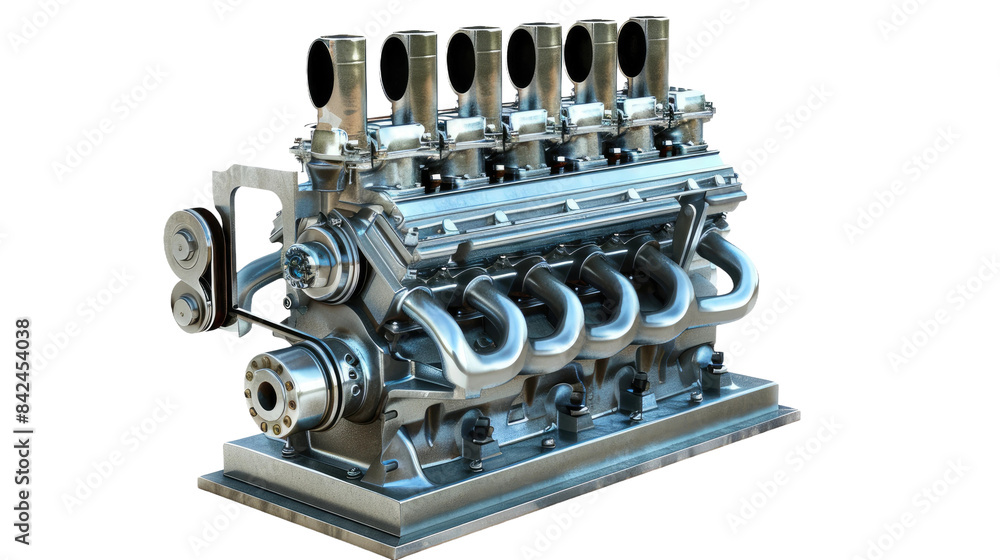 Detailed Showcase of Car Engine Block and Piston Mechanisms in Full ...