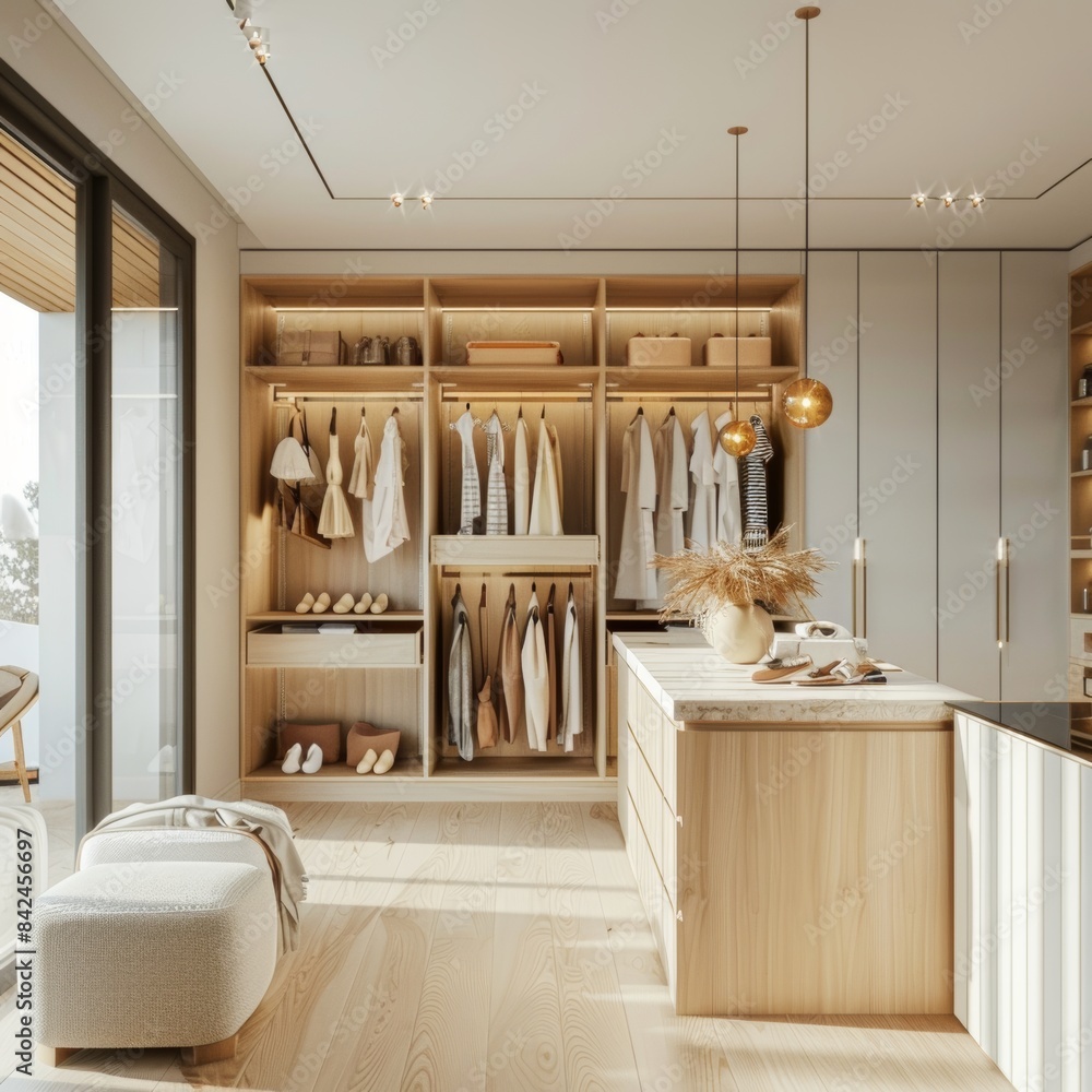 Modern design Dressing Room With Walk In Closet home interior design ...