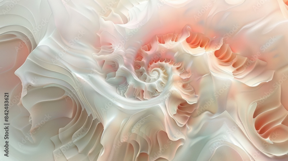 Macro photography of organic texture of mother-of-pearl sea shell or ...