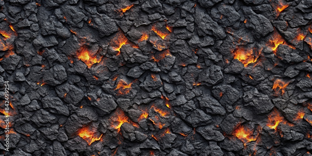 Seamless tile repeatable black slate lava stone texture background ...