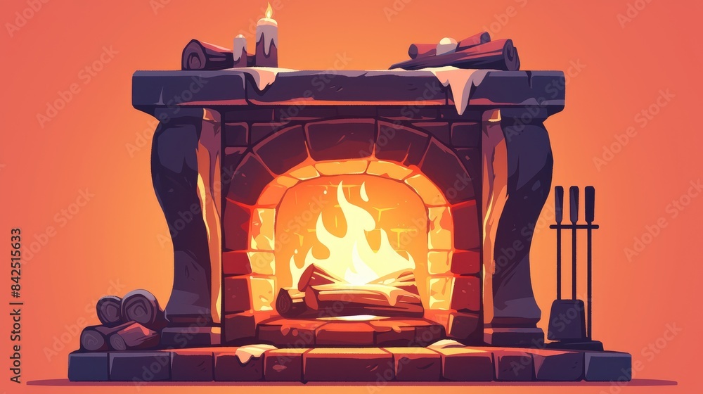 Experience the cozy ambiance of fireplaces with this charming single ...