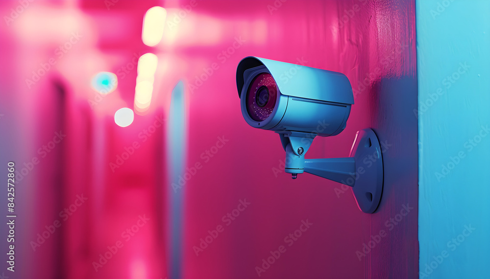 A banner advertisement for a private home security system, featuring a ...