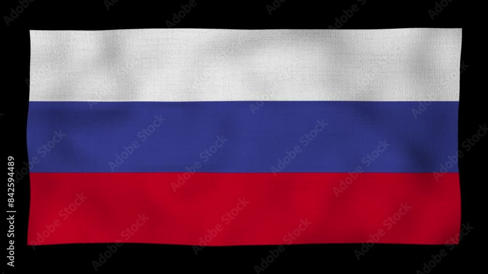Russia's National Flag in a Dynamic Display: A Sign of Strength and ...