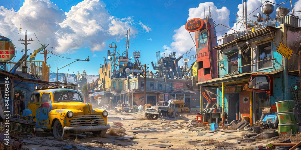 Wasteland Wonders: The Marvels of Scrap City - A city filled with ...