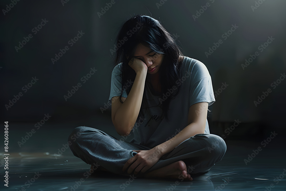 PTSD Mental health concept. Post Traumatic Stress Disorder. The ...