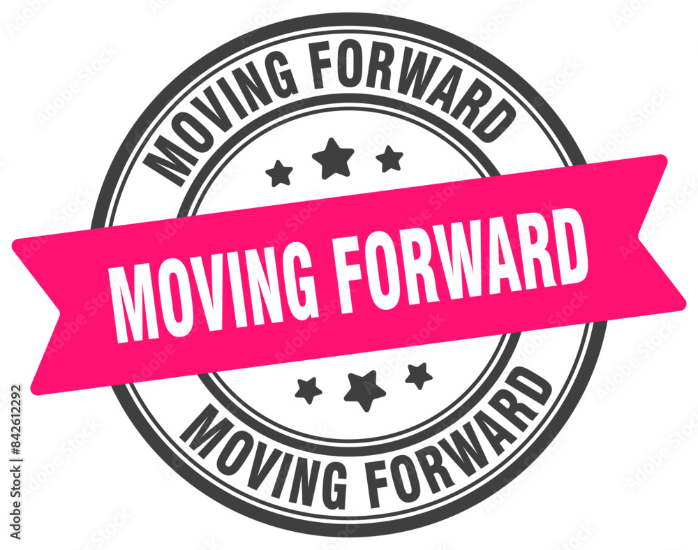 moving forward stamp. moving forward label on transparent background ...