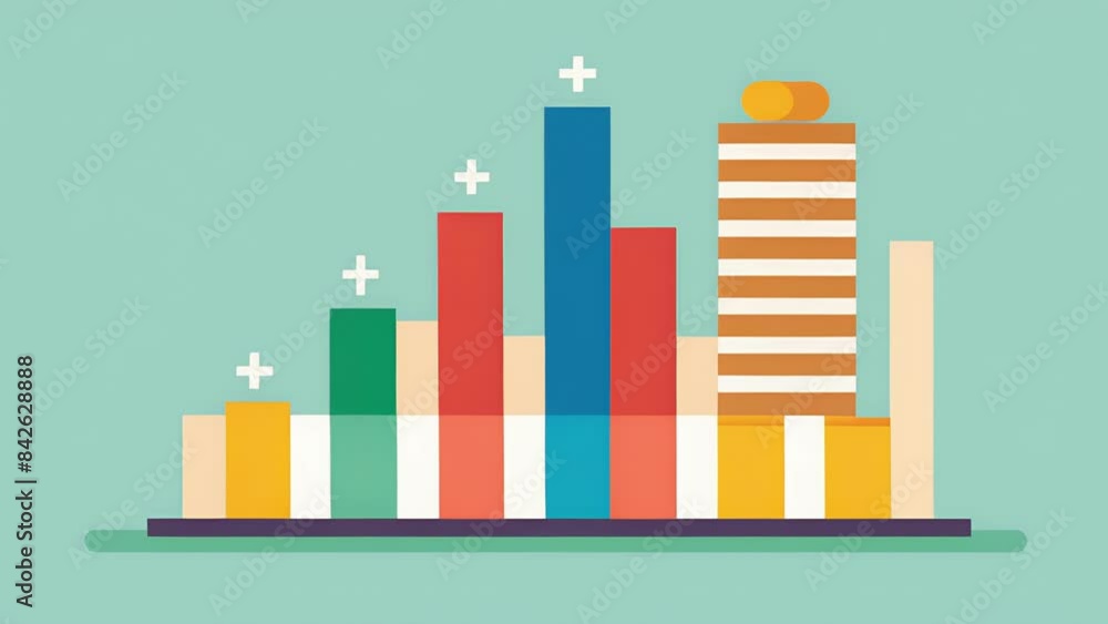 A stacked bar chart comparing the allocation of resources between ...