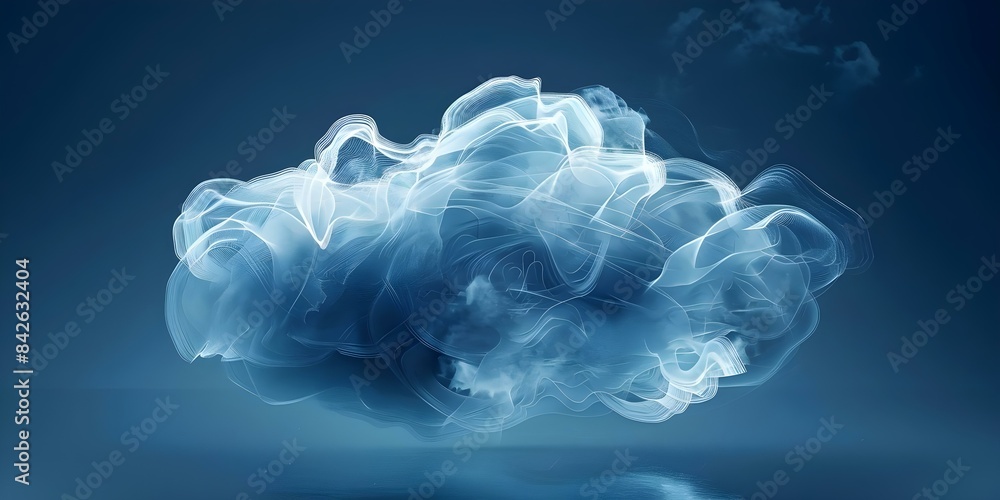 Dark cloud symbolizes depressions suffocating grip on mental wellbeing ...