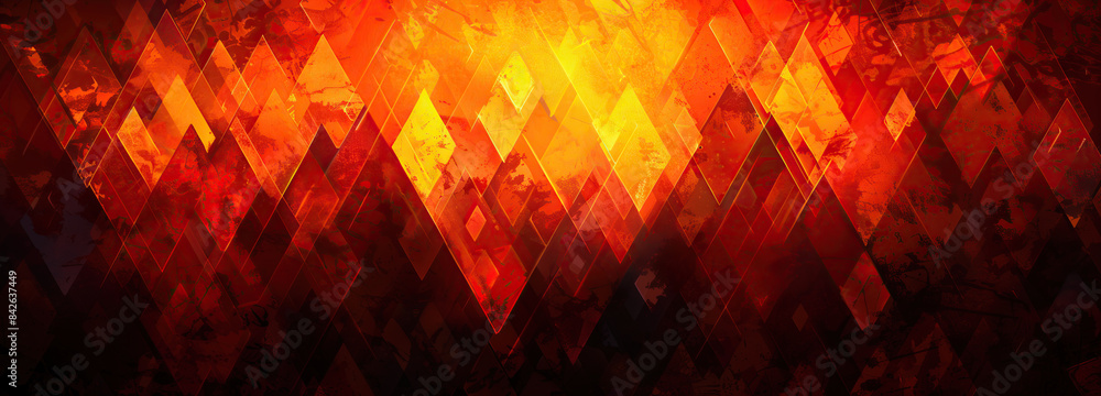 Abstract red and orange diamond pattern background for graphic and web ...