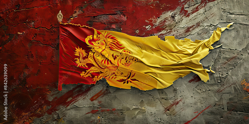 The Red and Yellow: The Flag of Bhutan as a Symbol of Buddhist ...