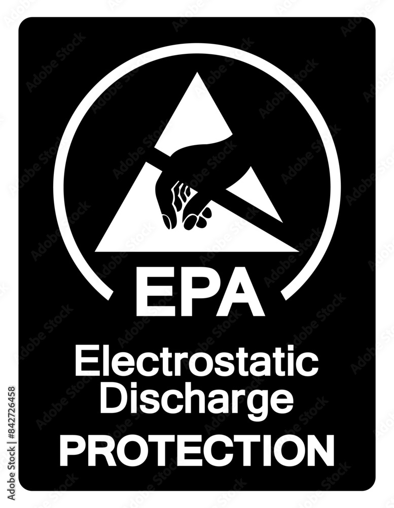 Caution Contents Subject To Damage By Static Electricity Symbol Sign ...