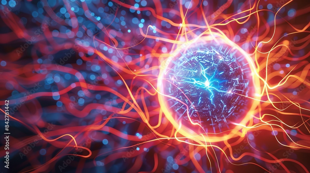 Illustrate an electric field affecting the motion of electrons ...