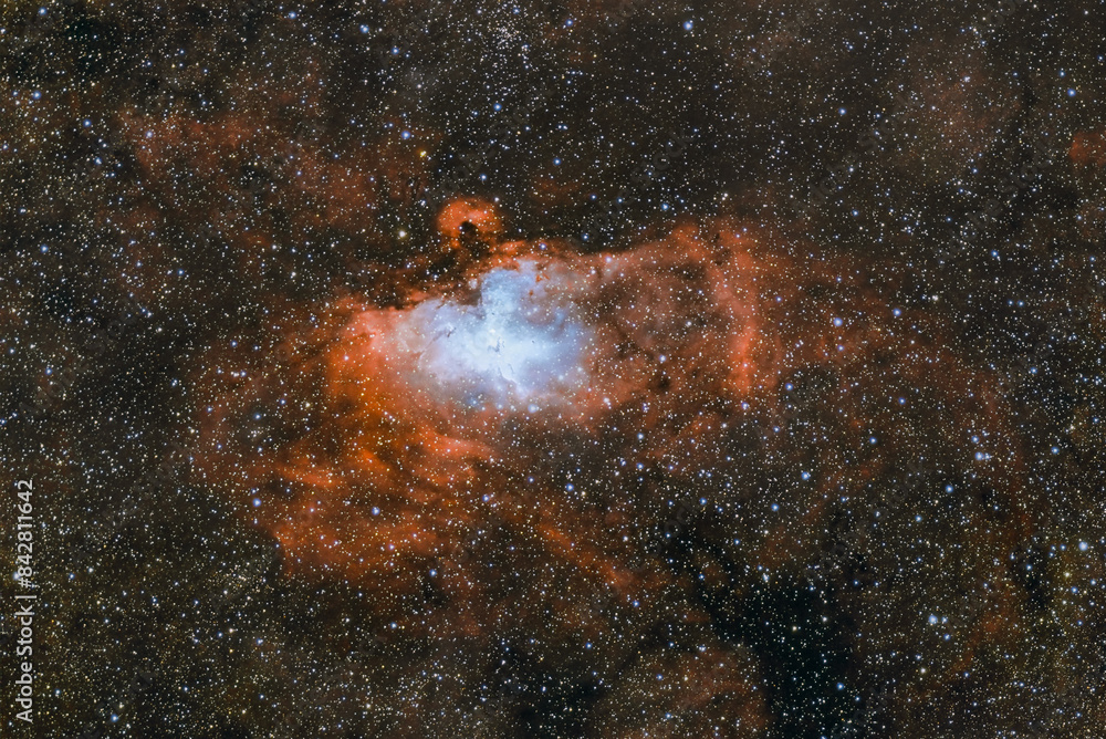 The Eagle Nebula also known as the Star Queen Nebula is a young open ...