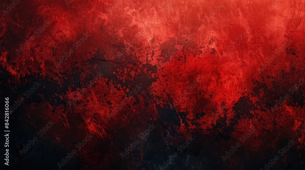 Grainy red and black poster background with a dynamic color gradient ...