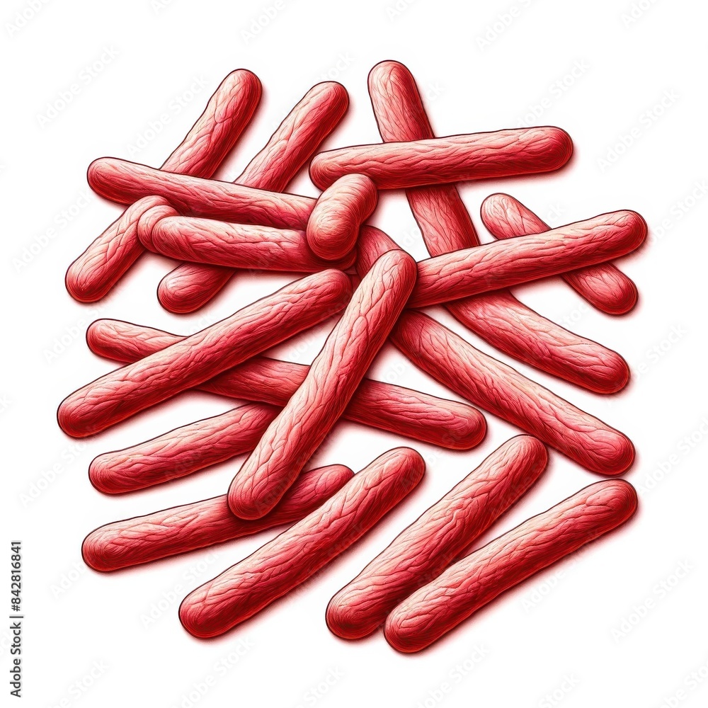 Microscopic views of Mycobacterium tuberculosis causes tuberculosis, a serious infectious ...