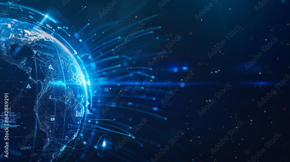 Design a 3D banner illustrating the concept of 'Expanding Capabilities ...