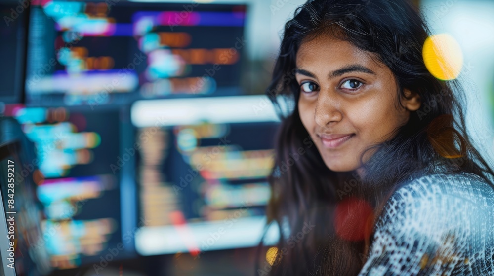 A 24 Year Old Indian Software Developer Working In A Start Up Office South Asian Specialist