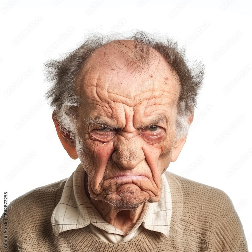 Uncomfortable Expressions: Portrait of a Person Showing Disgusted ...