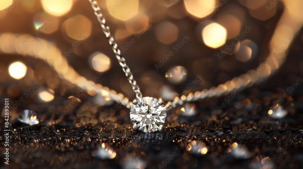 A diamond necklace, whether a simple solitaire pendant or a lavish ...