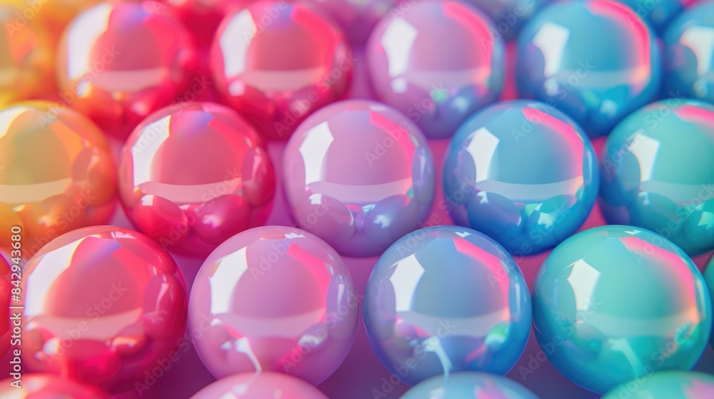 Vibrant tones and smooth gradients accentuate the symmetrical ...