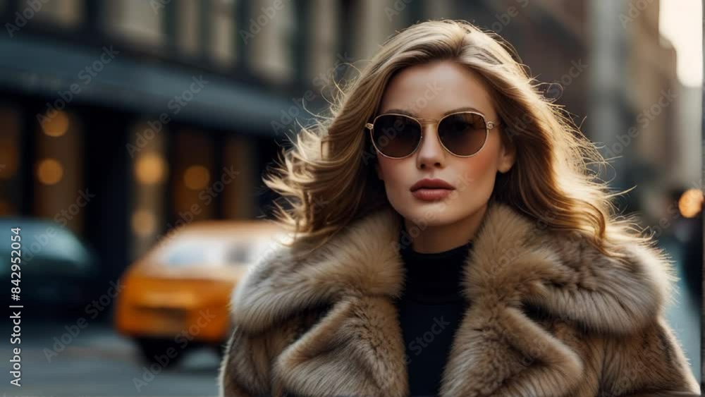 Woman Beautiful Face. Fashionable and Glamour Lady Person. Young Modern ...