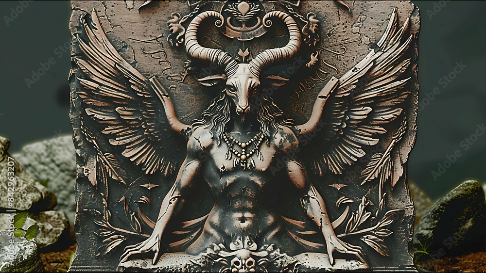 Ancient Scroll Unholy Scripture Demonic Depiction Dark Magick Satanic ...